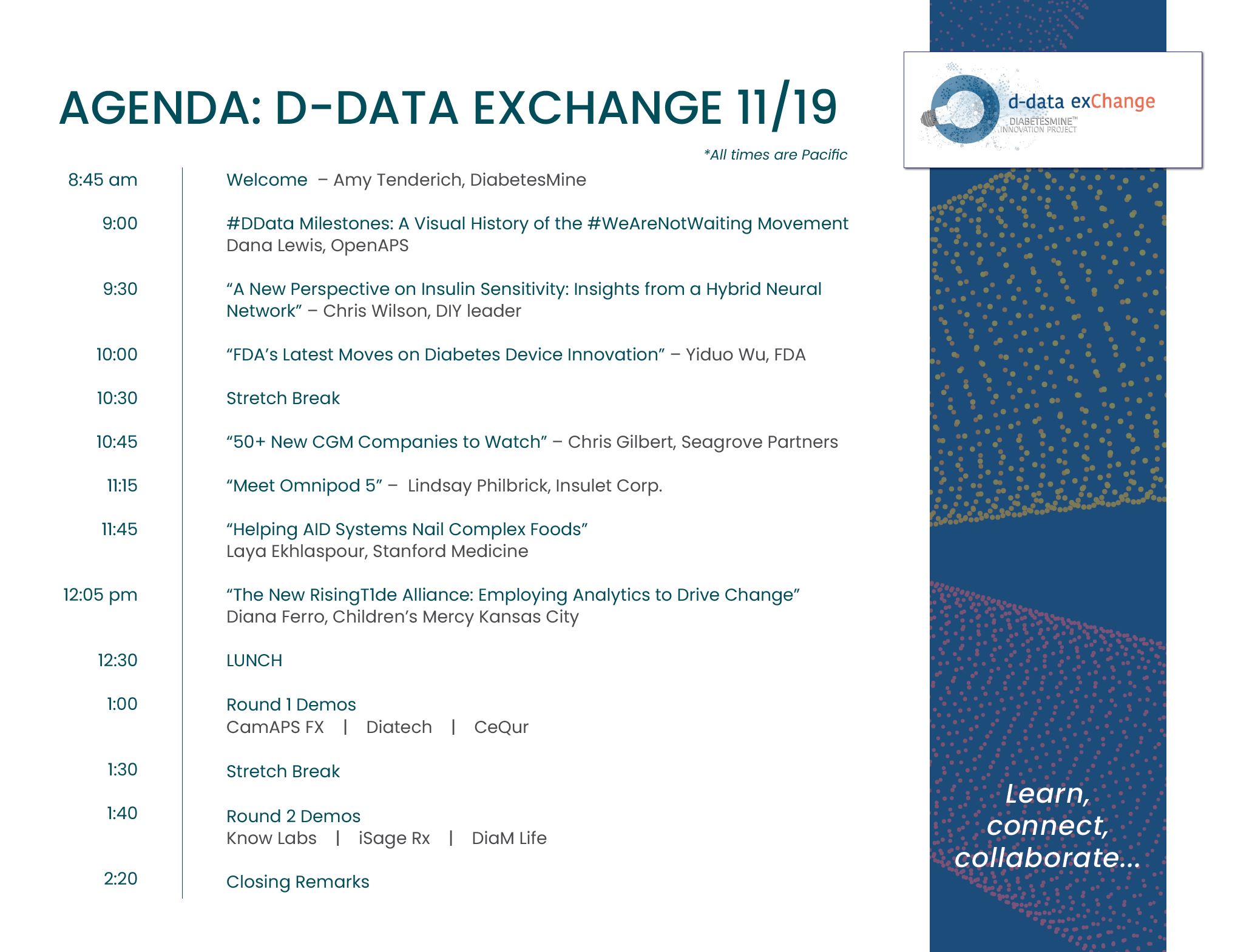 Fall 2021 Agenda – D-Data ExChange